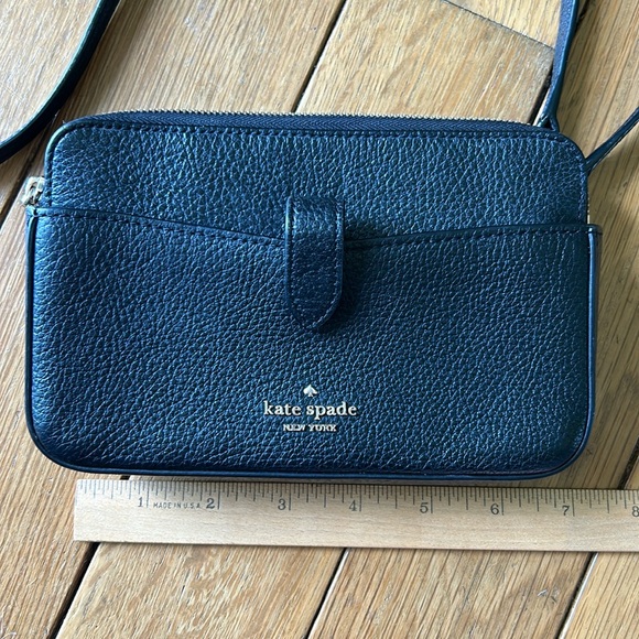 kate spade | Bags | Kate Spade Small Tab Crossbody Black Can Be Clutch ...